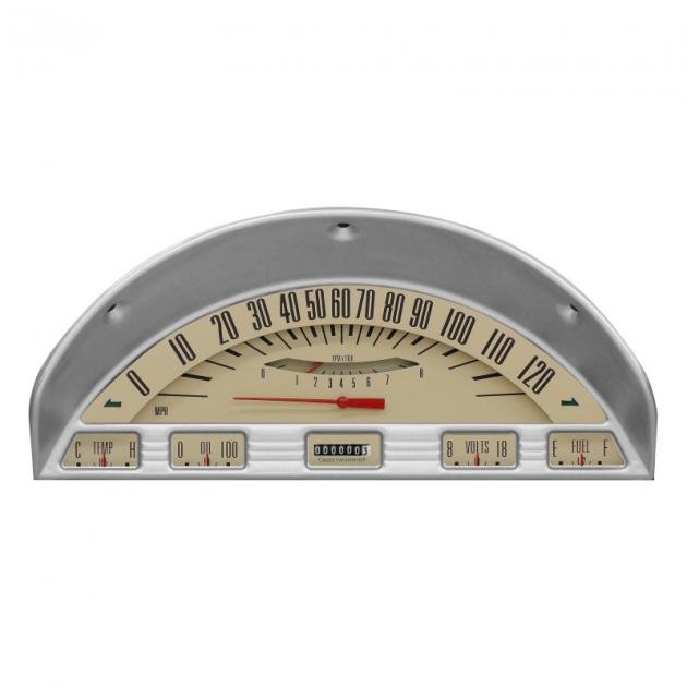 Dennis Carpenter Instrument Cluster - Tan - 1956 Ford Truck FT56-TT ...