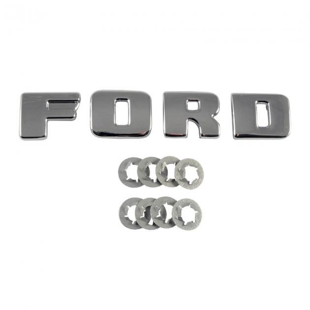 Dennis Carpenter Grille Panel F-O-R-D Letter Emblems - 1948-52 Ford ...