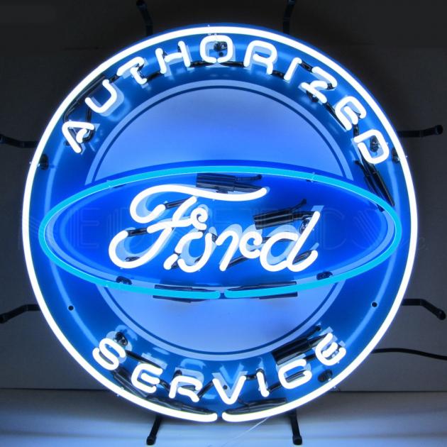 Neonetics Standard Size Neon Signs, Ford Authorized Service Neon Sign ...