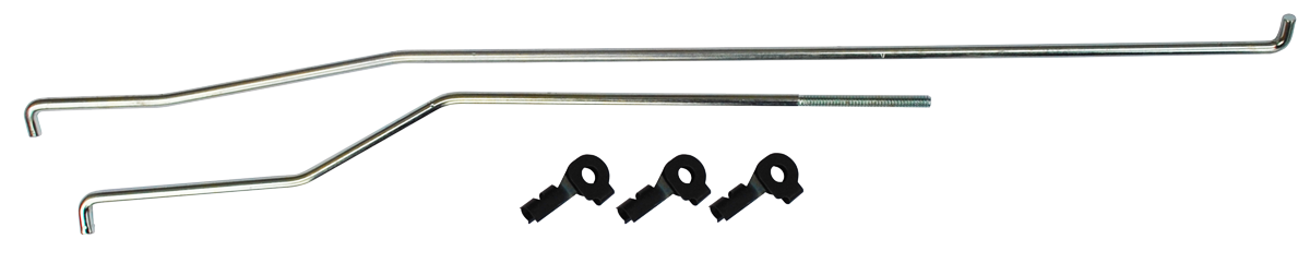 Key Parts '67-'72 Lock and Relay Rod Set, w/Clips, 5pc, RH 0849-824 ...