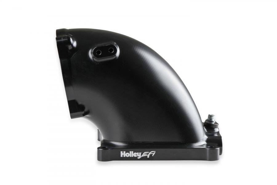 Holley EFI Billet 4500 EFI Throttle Body Intake Elbow-Ford 5.0 to 4500 ...