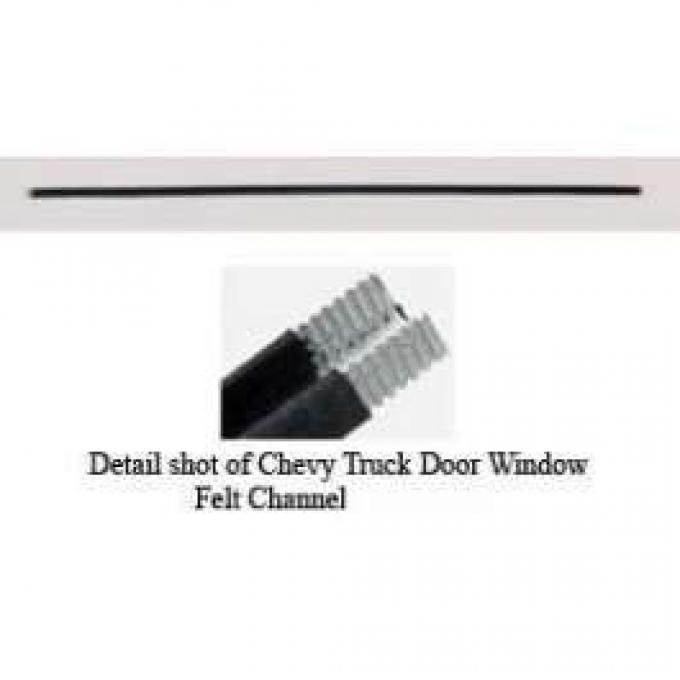 Chevy Truck Door Window Felt Channel, 1955-1957 | Classic Truck
