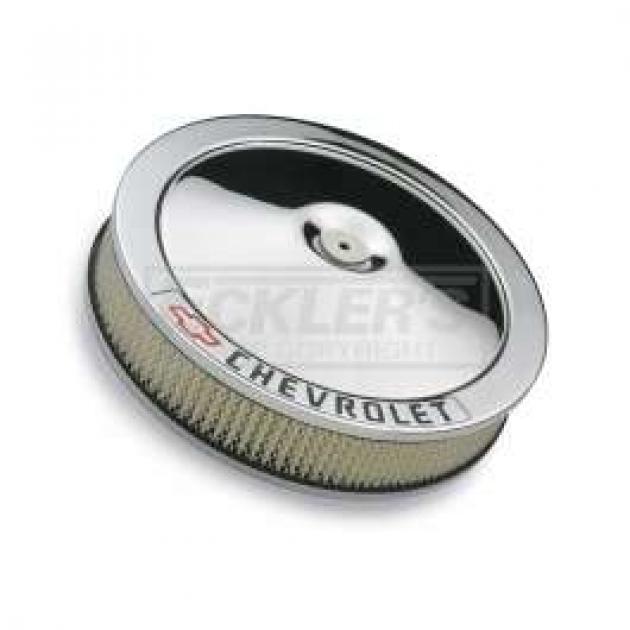 Chevy And GMC Truck Air Cleaner, 14, Chrome With Chevrolet Script And ...