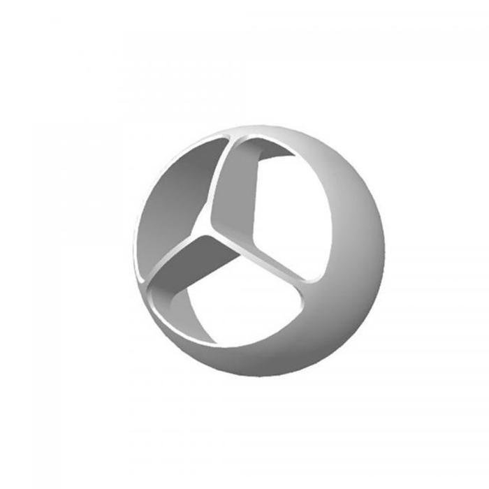 Vintage Air Trident Astro Vent Louver Ball Clear Anodized Finish 499236 | Classic Truck