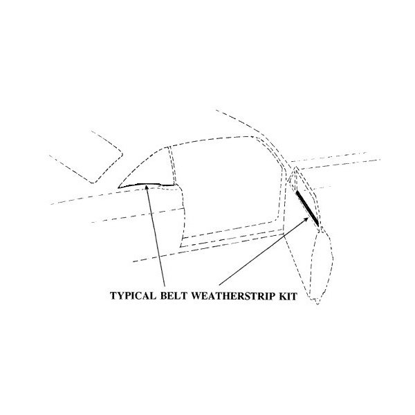 Belt Weatherstrip Kit - Flat Stainless Steel Bead On Outer and Round ...