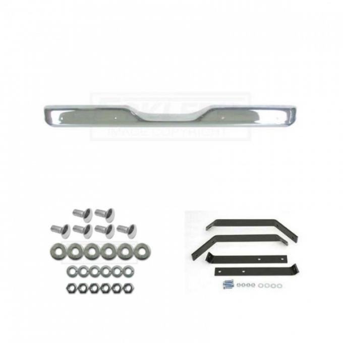 Chevy or GMC Truck Rear Bumper Kit, Chrome, Show Quality, Fleetside ...