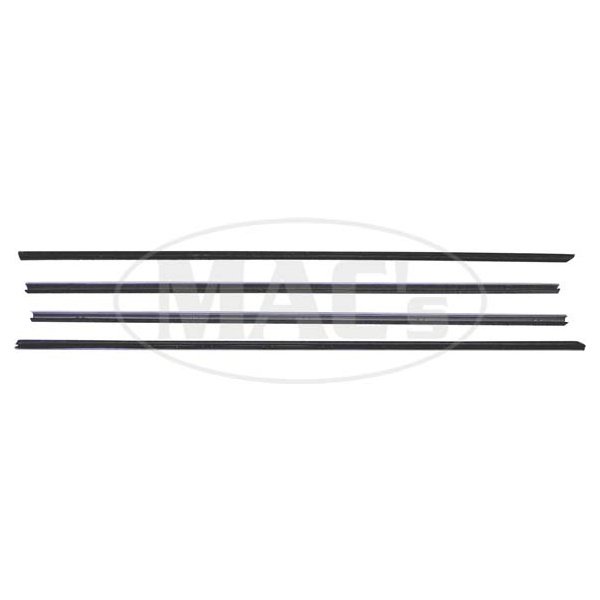 Belt Weatherstrip Kit - Flat Stainless Steel Bead On Outer and Round ...