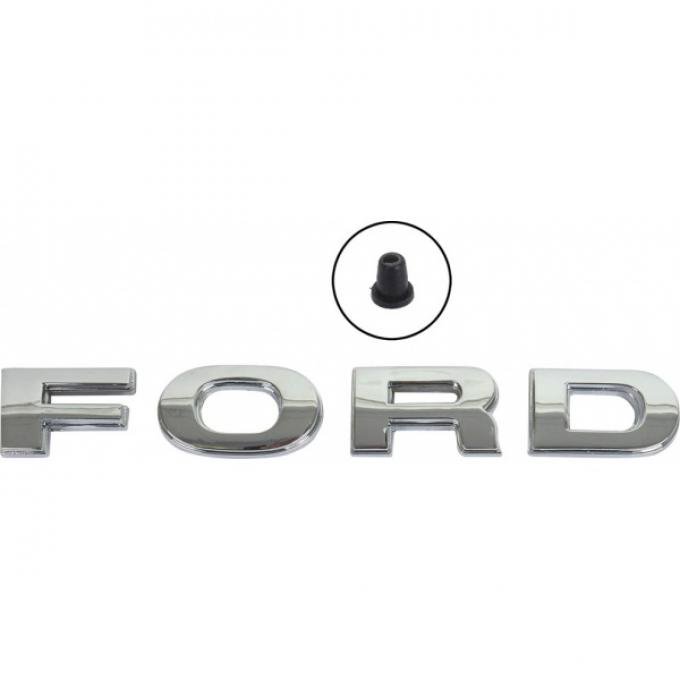 Ford Pickup Truck Hood Letters - FORD In Block Letters - F500