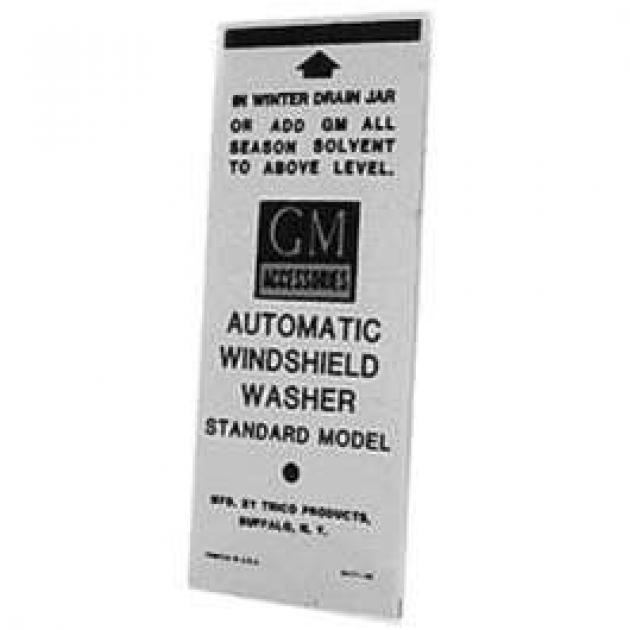 Exterior | Windshield Wiper & Washer | Washer Decal | Classic Truck