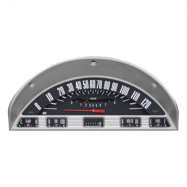 Dennis Carpenter Instrument Cluster - Black - 1956 Ford Truck FT56-BT ...
