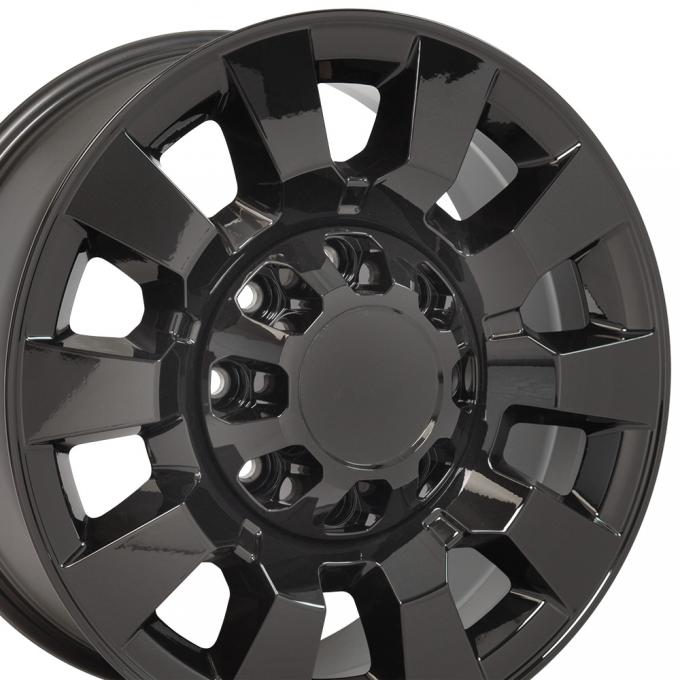 Gloss Black Truck Rims fit GMC Sierra 2500/3500 - 20x8.5