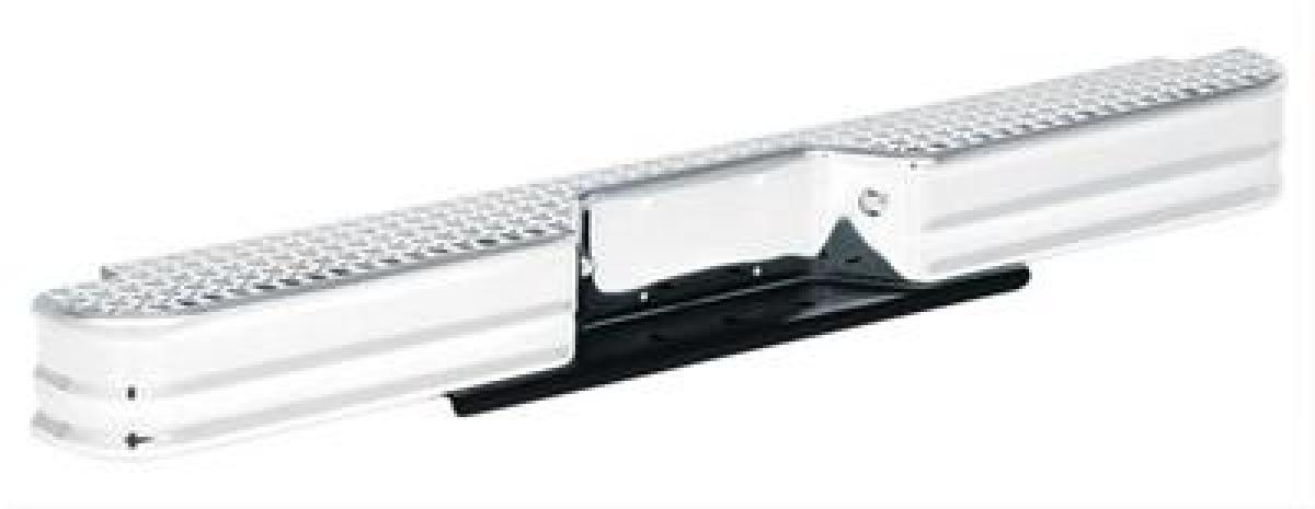 Universal Rear Diamondstep Bumper, Chrome | Classic Truck