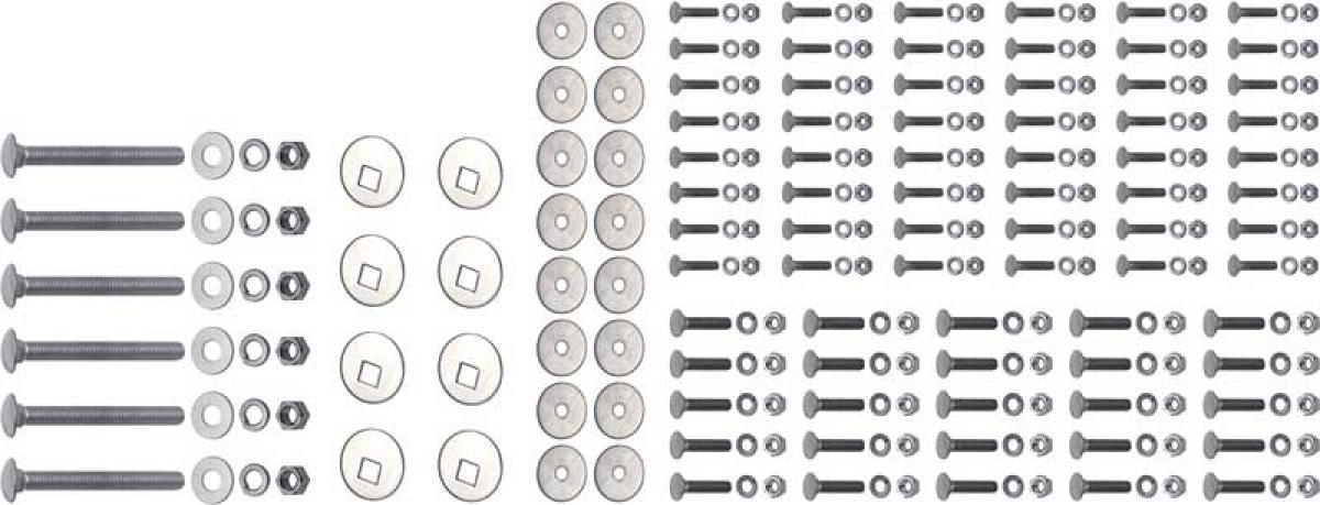 1973-87 GM Truck Short Bed / Stepside Polished Stainless Steel Bed Bolt ...