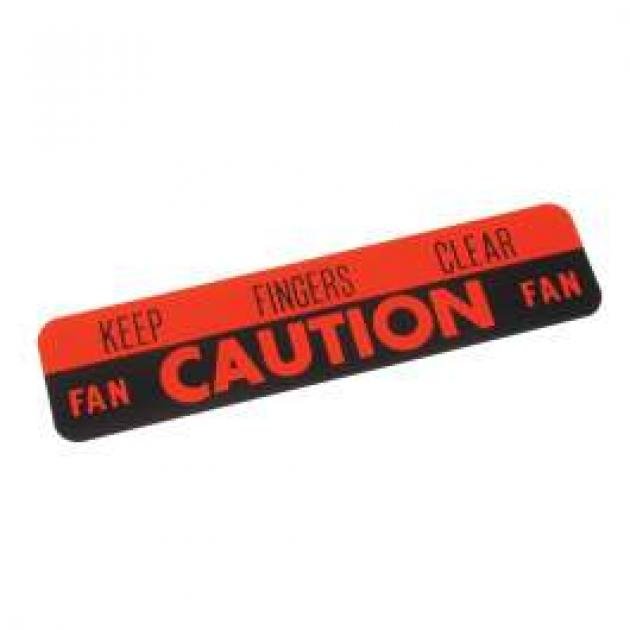 Decal - Caution Fan