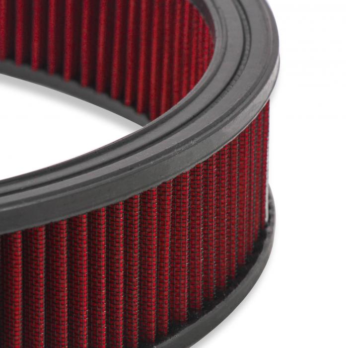 Holley 4150 Drop Base Air Cleaner Chrome w/3" Red Washable Gauze Filter ...