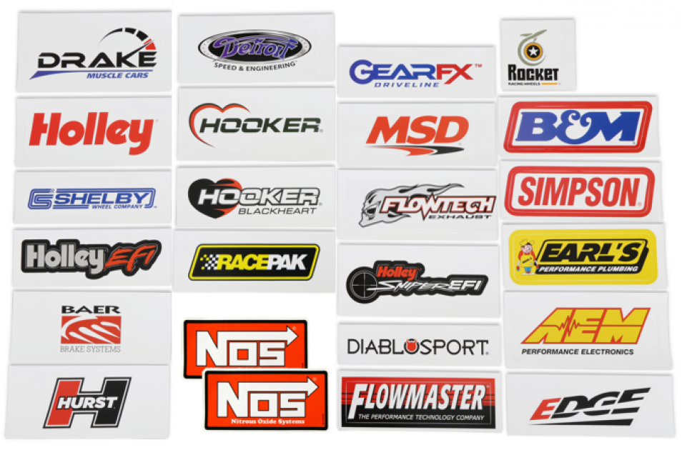 Holley Sticker Pack for Muscle Car Enthusiasts 36-564 | Classic Truck